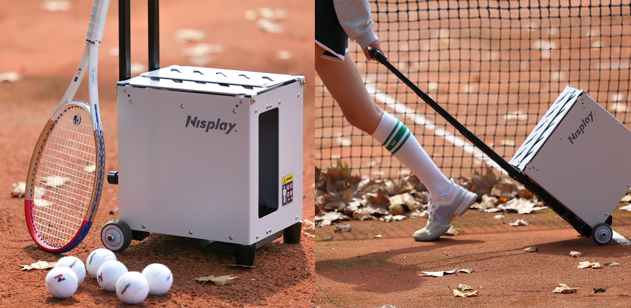 Tennis Ball Machine - Nisplay N2 Portable Automatic Tennis Ball Machine ...